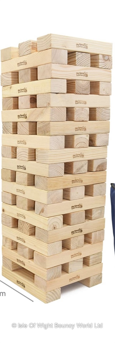 Giant Jenga - Hire in Isle Of Wight | Isle Of Wight Bouncy World Ltd